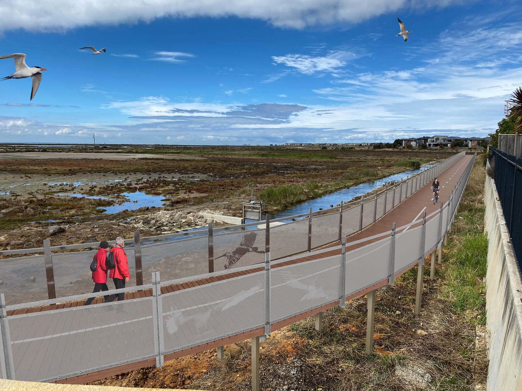 Bay Trail extension at Point Cook