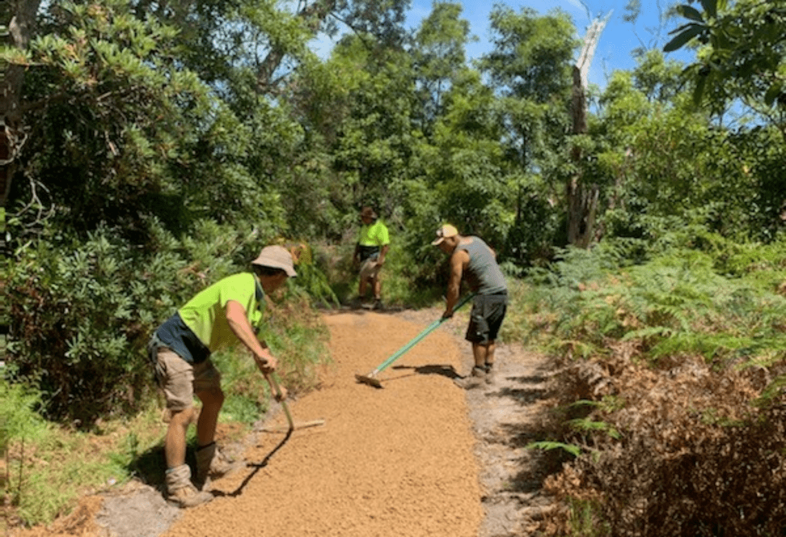 Raymond Island walking track upgrade underway