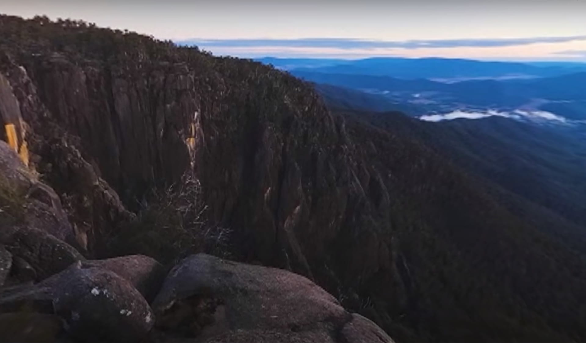 Fly over Mount Buffalo National Park